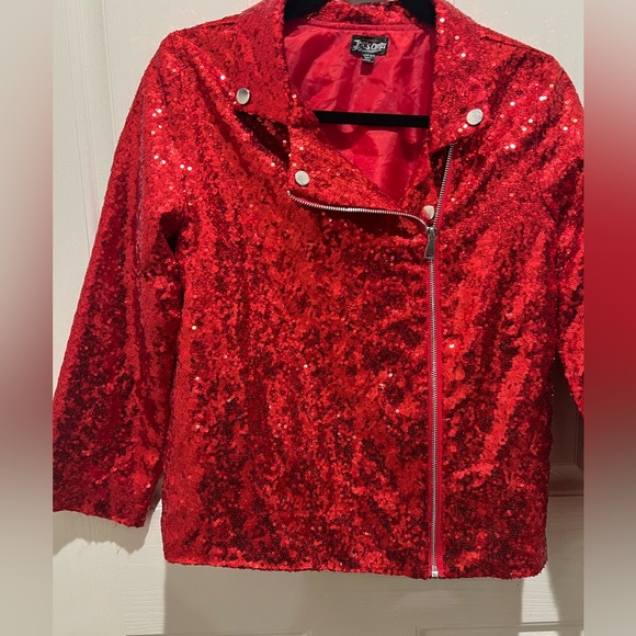 JoJo Siwa | Jackets & Coats | Jojo Siwa Red Sequin Jacket | Poshmark